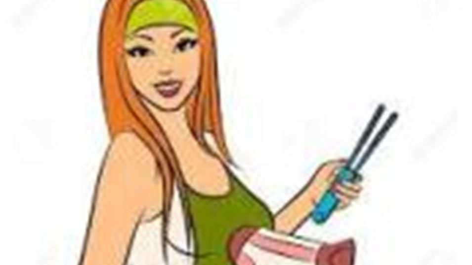 Укладка волос плойкой гофре маленькой.