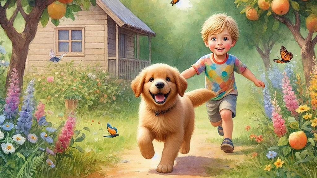 Сказка про щенка, который научился выполнять команды