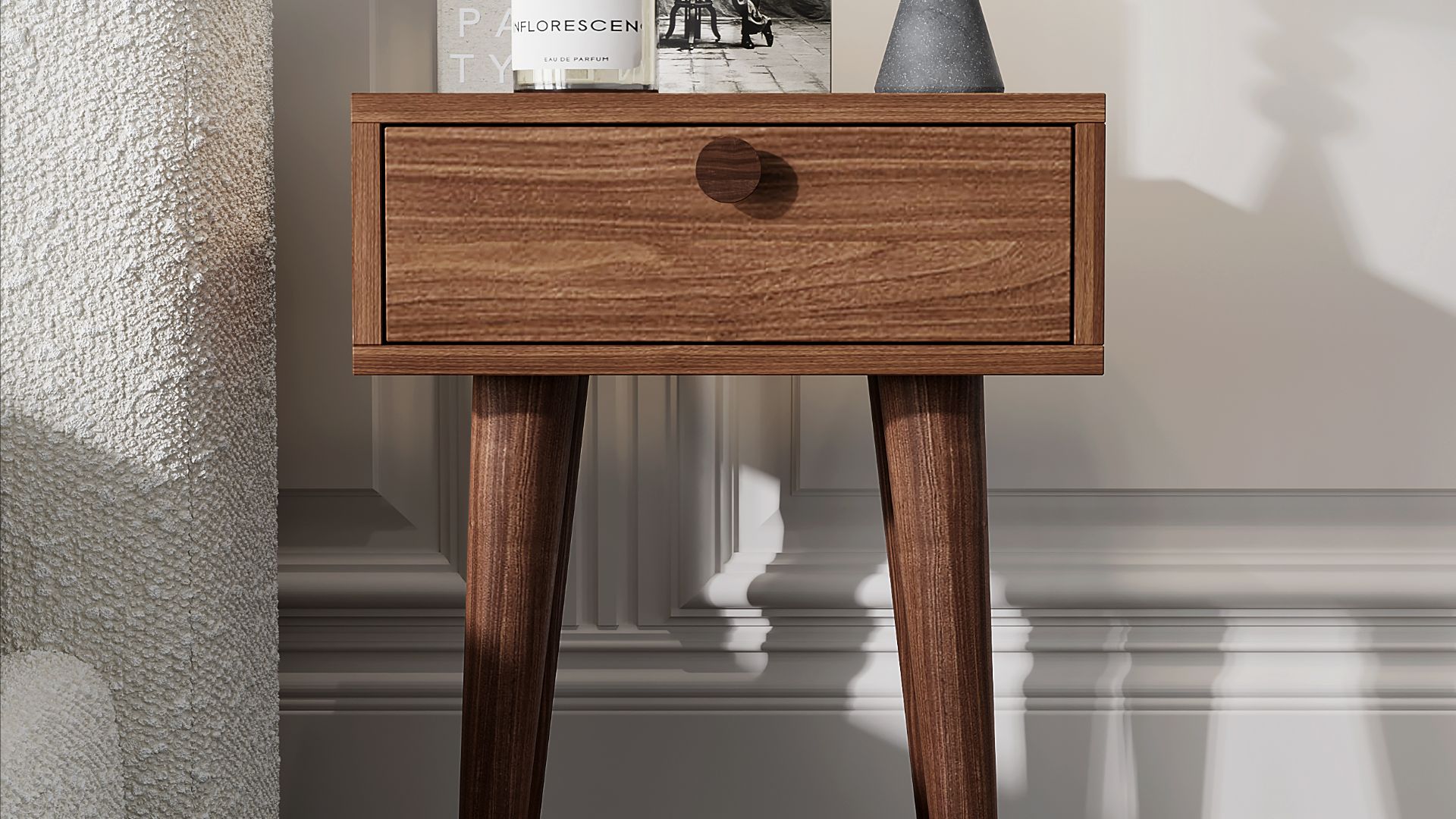 Сборка прикроватной тумбы с 1-м ящиком Retro 352OZ