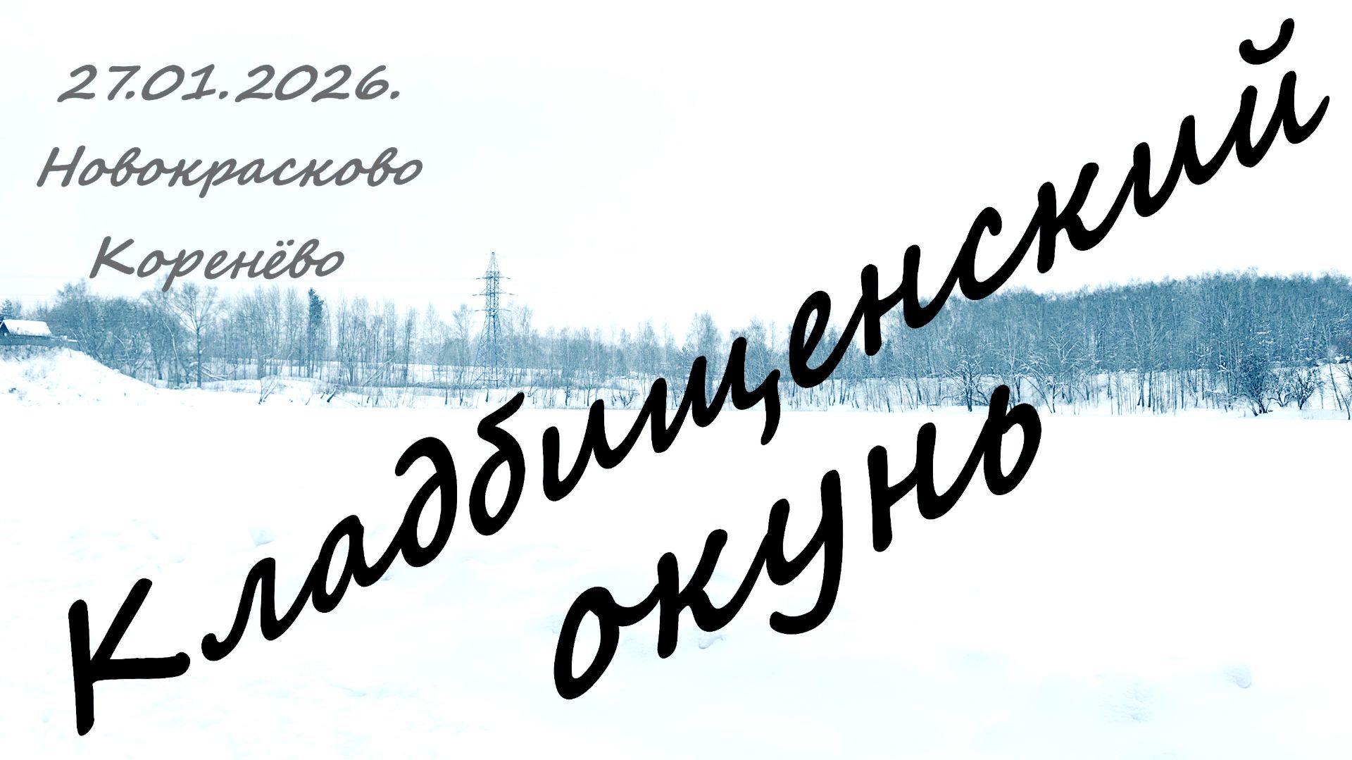 Кладбищенский окунь.27.01.2026.Красково.Новокрасковский и Коренёвский карьеры.Рыбалка в Подмосковье.