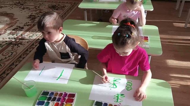 Ёлочки. Рисование 19.02.2026