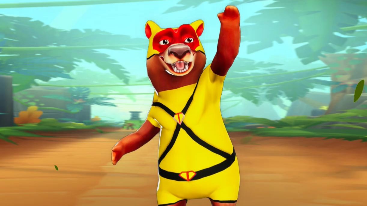 Супергерой Медведь Super Hero Runner Бегалки для детей