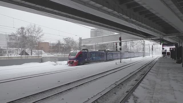 Электропоезд ЭП2Д-0109 (ЦППК) скорый пригородный поезд "РЭКС-экспресс" № 7109 Москва —Одинцово.