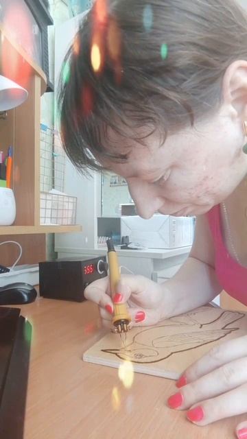 Выжигаю в очередной раз, очередную картину