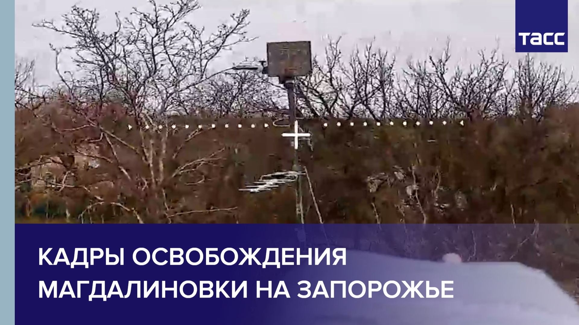 ТАСС публикует кадры освобождения Магдалиновки на Запорожье