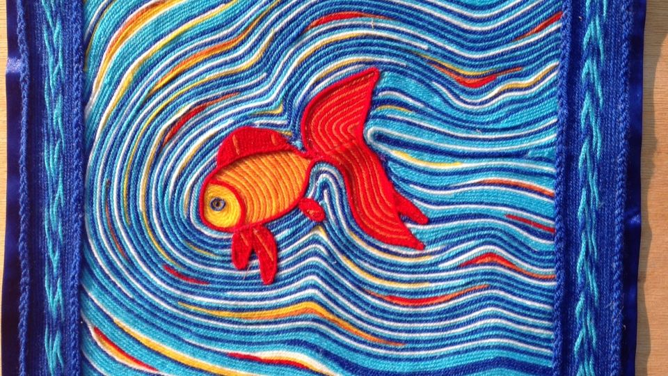 Ленивый гобелен 2 мастер-класс