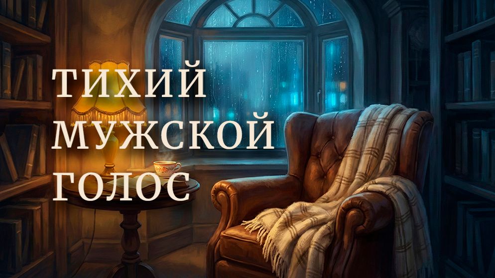 АСМР МУЖСКОЙ ГОЛОС: Старинная библиотека в дождливую ночь. Сказка для Глубокого Сна (3 Часа)