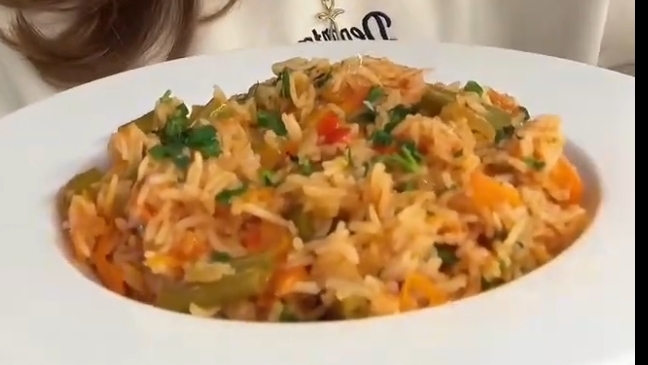 ПЛОВ с овощами, рисом и фасолью...🥘🫘😋