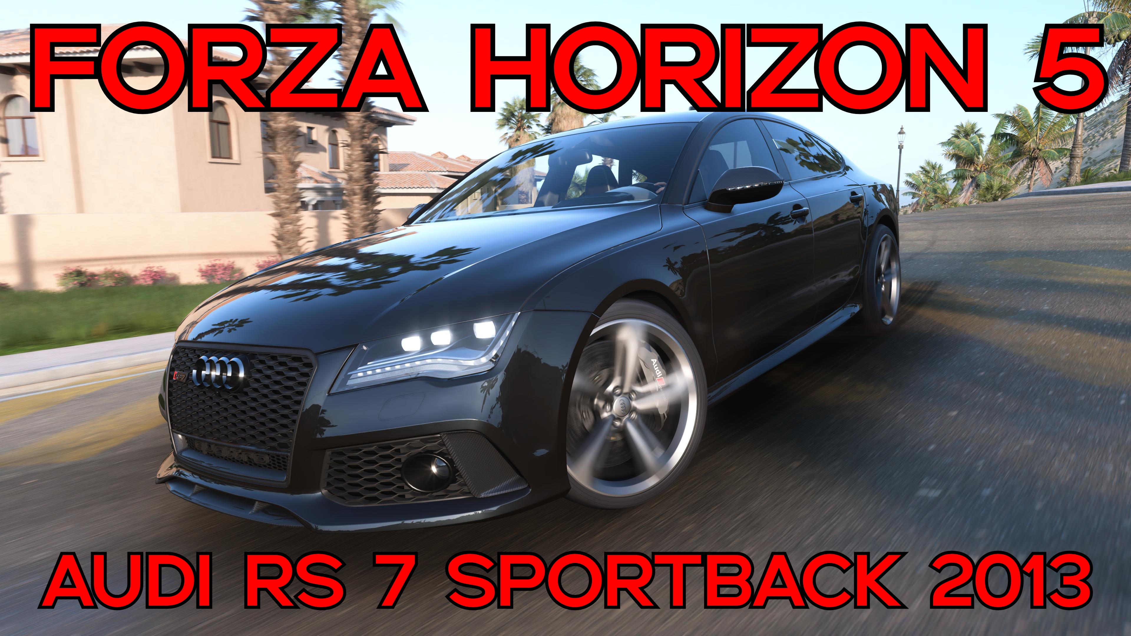 "Audi RS 7 Sportback 2013: Спортивный шик в Forza Horizon 5"