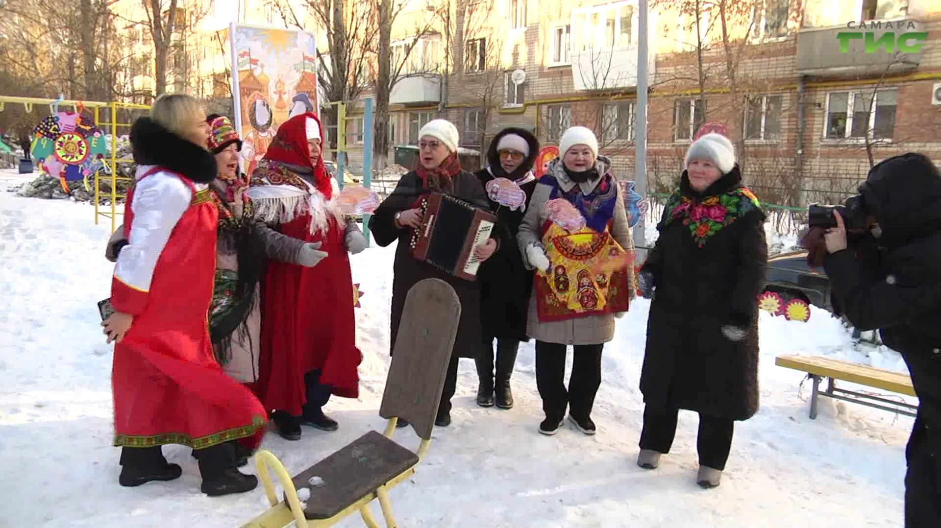 В Промышленном районе Самары шумно проводили зиму