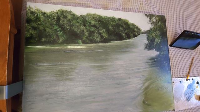 Картина маслом_речка