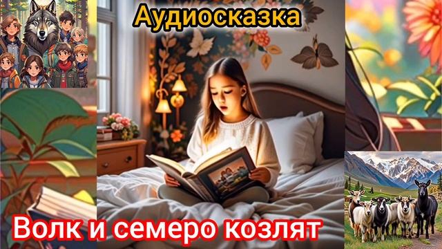 Волк и семеро козлят | Братья Гримм | Сказки детям 📚 | Сказка на ночь 😴 #детям #сказка #forkids