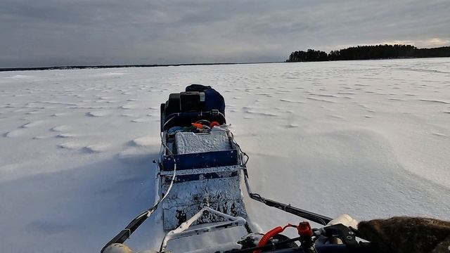 На мотособаке по озеру
