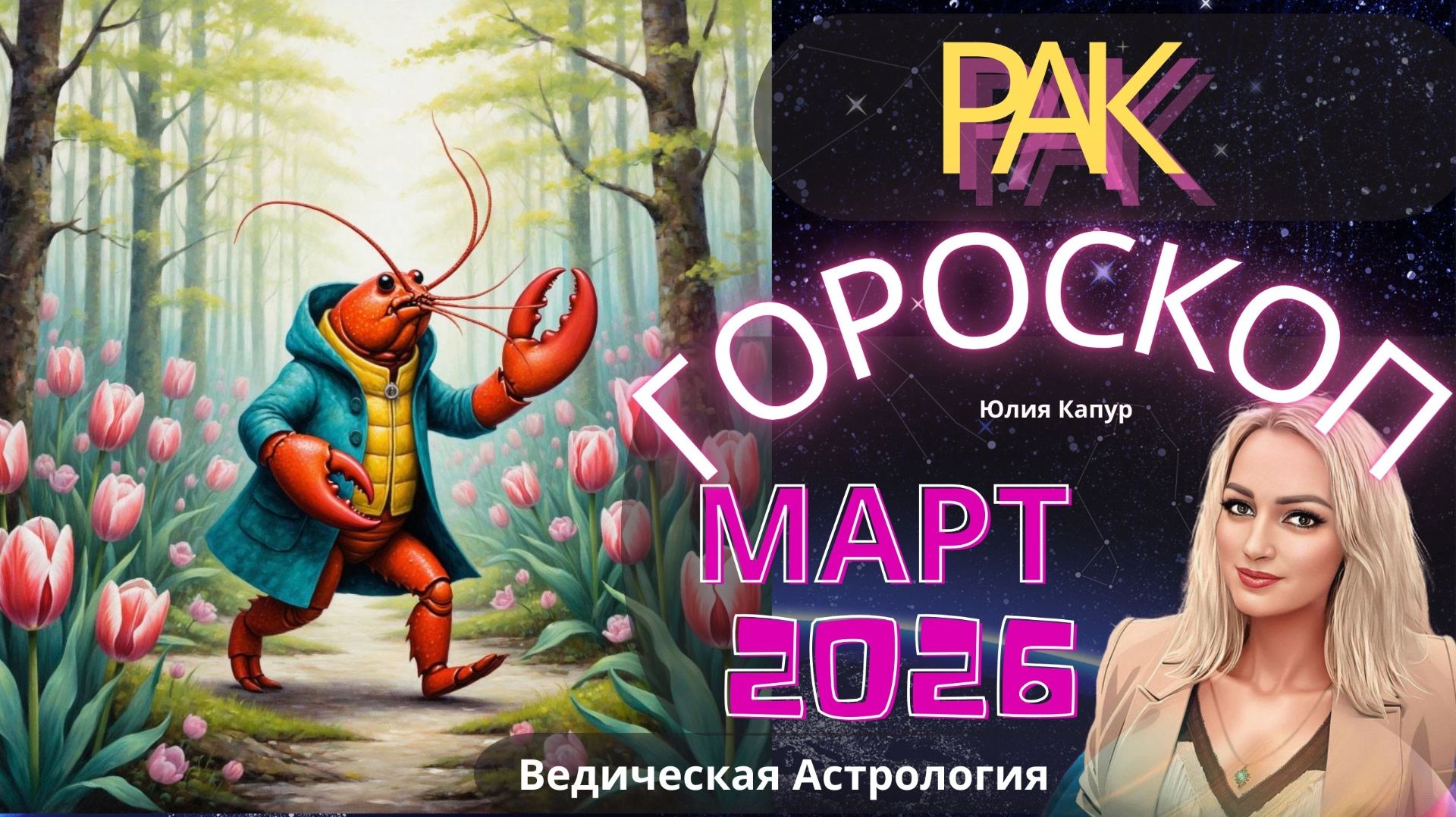Рак - гороскоп на Март 2026 года. От Юлии Капур