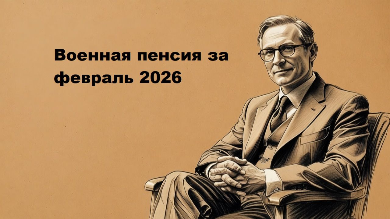 Военная пенсия за февраль 2026