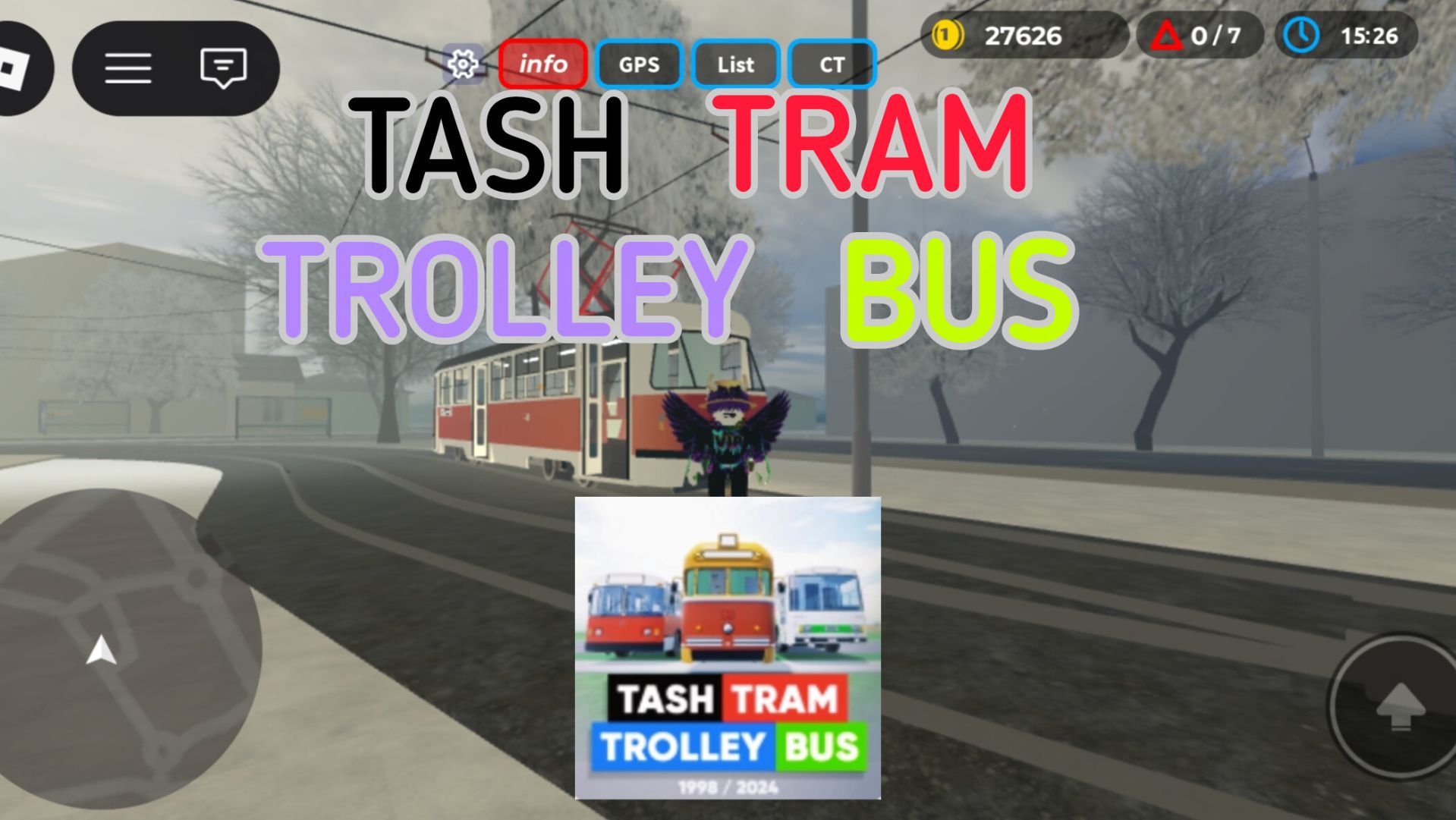 TashTram - Трамвай Ташкент, на трамвае Tatra T3, по маршруту №1 | Roblox