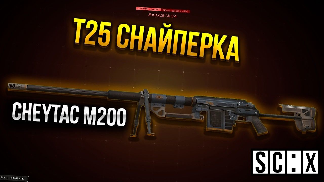 ПОЛУЧИЛ УНИКАЛЬНУЮ Т25 СНАЙПЕРКУ В СТАЛКРАФТ! | Обзор CHEYTAC M200 INTERVENTION В STALCRAFT: X