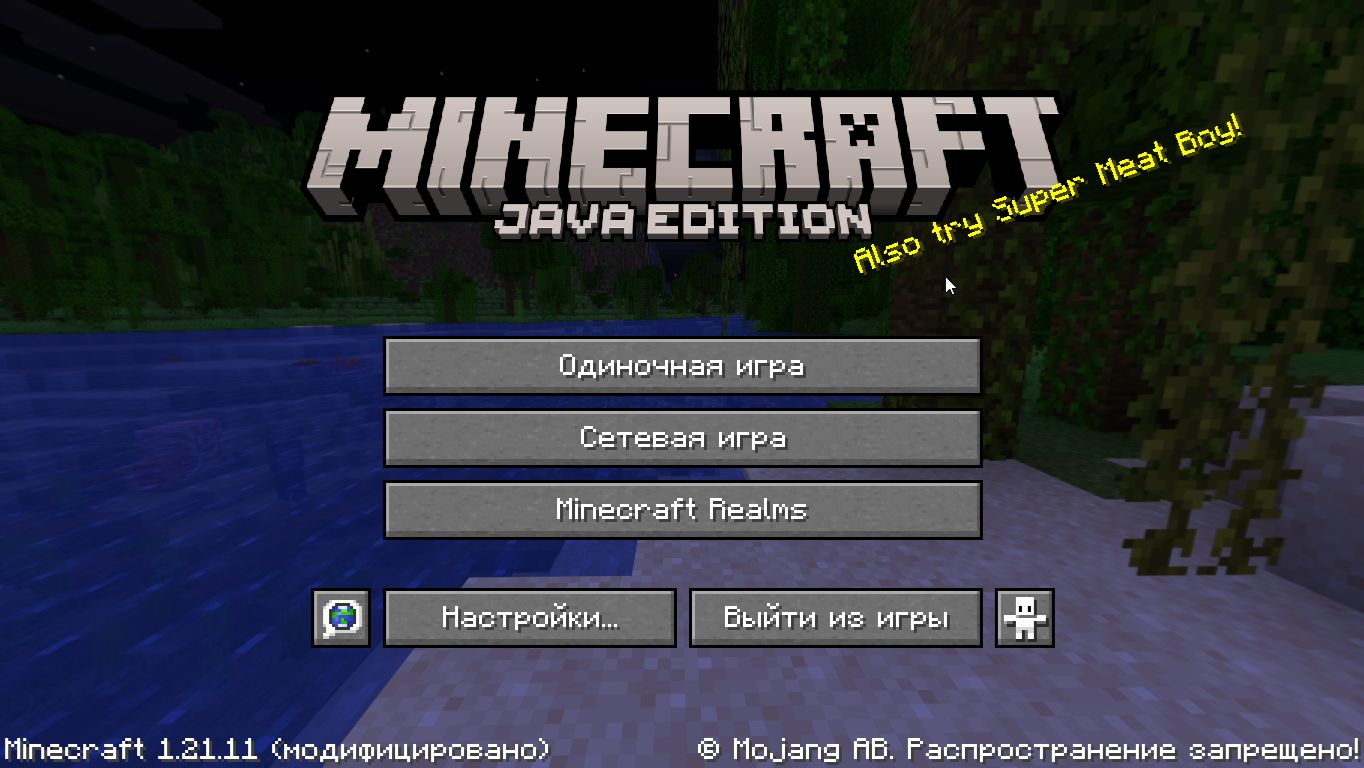 Зашел на новейшую версию майнкрафт