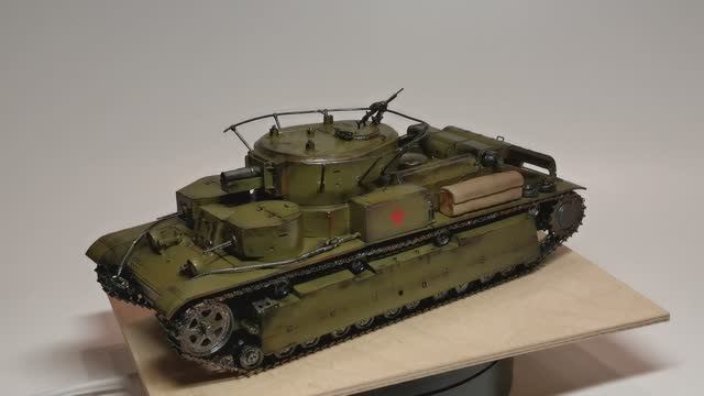 Готовая модель "Т-28", масштаб 1:35.