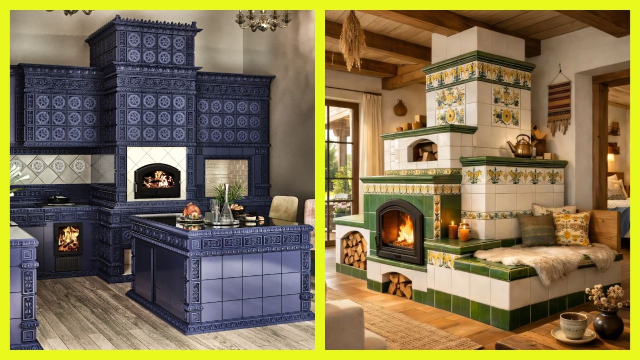 Изразцовая печь или камин: сердце уюта в доме 🏠🔥