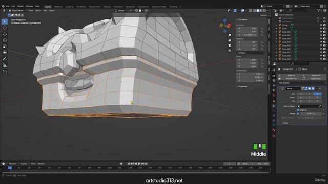 18 - 02 05 02 modeling the treasure details