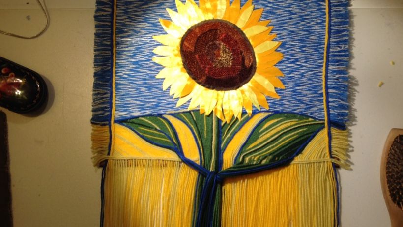 Ленивый гобелен 3 мастер-класс