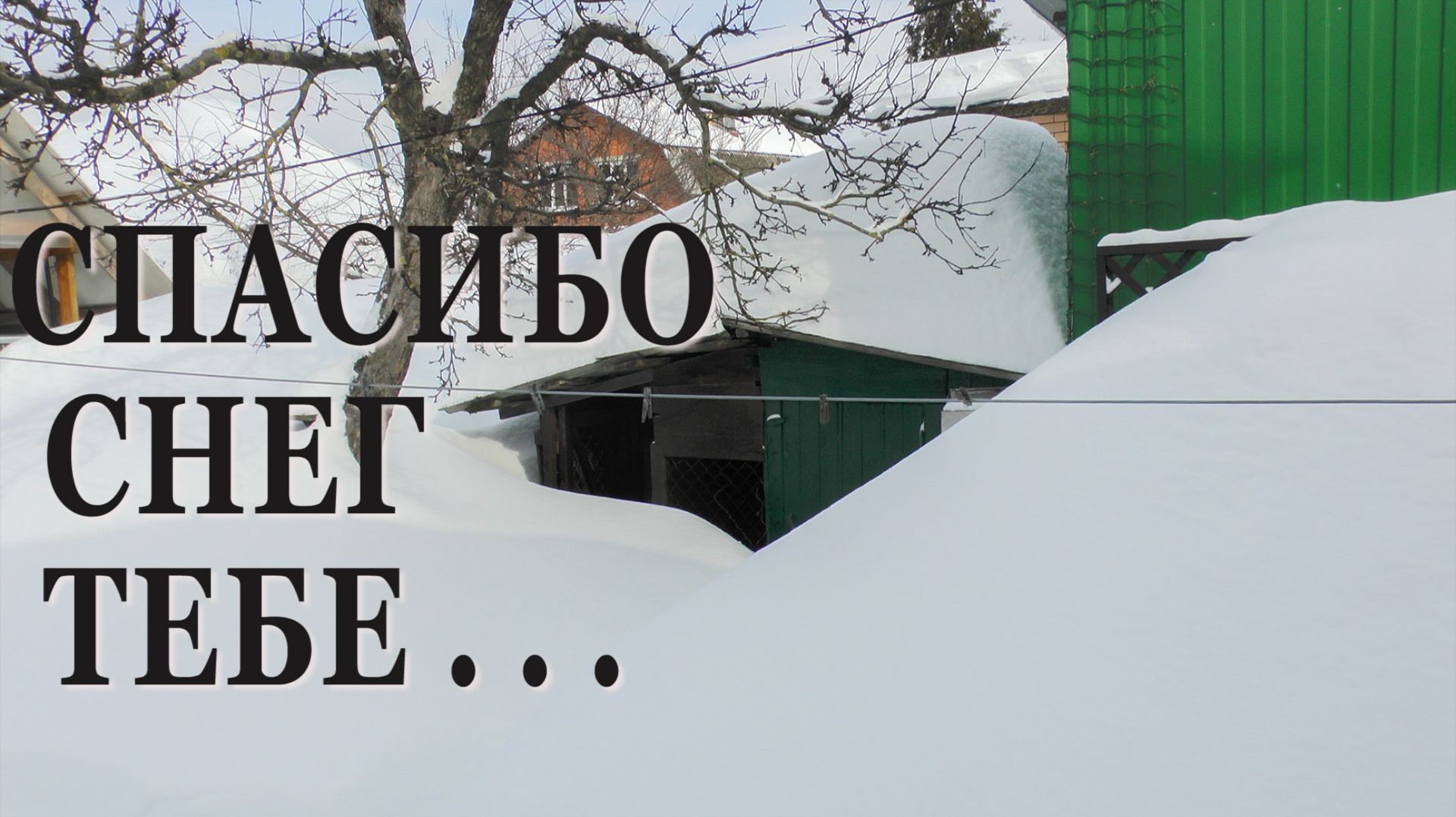 Спасибо, снег, тебе...