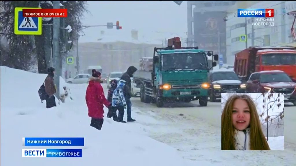 Нижний Новгород накрыл снежный циклон "Валли"