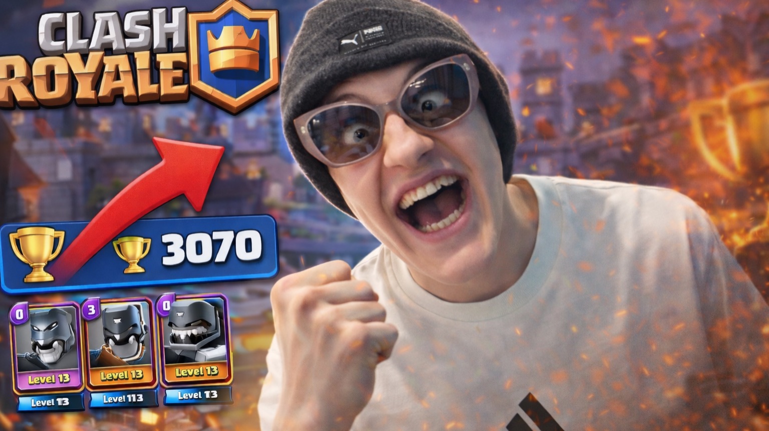 ПЫТАЕМСЯ ПОДНЯТЬ КУБКИ В _ CLASH ROYALE