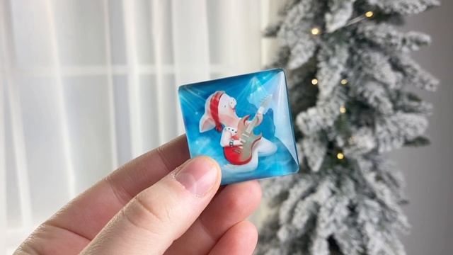 Магнит ВДОХНОВЕННЫЙ ПОРОСЁНОК - РОК-МУЗЫКАНТ, 4х4 см, разные модели, 973200-музыкант