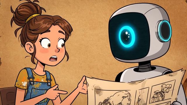Ручной комикс против AI-совершенства ✏️💖