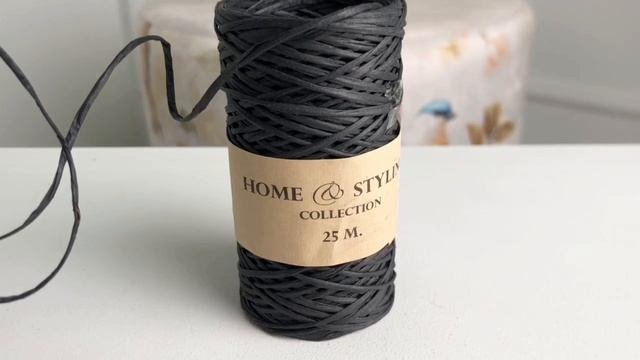 Шнур армированный для декорирования ЮНИВЕРСЕЛ, черный, 25 м, CAA728520-2