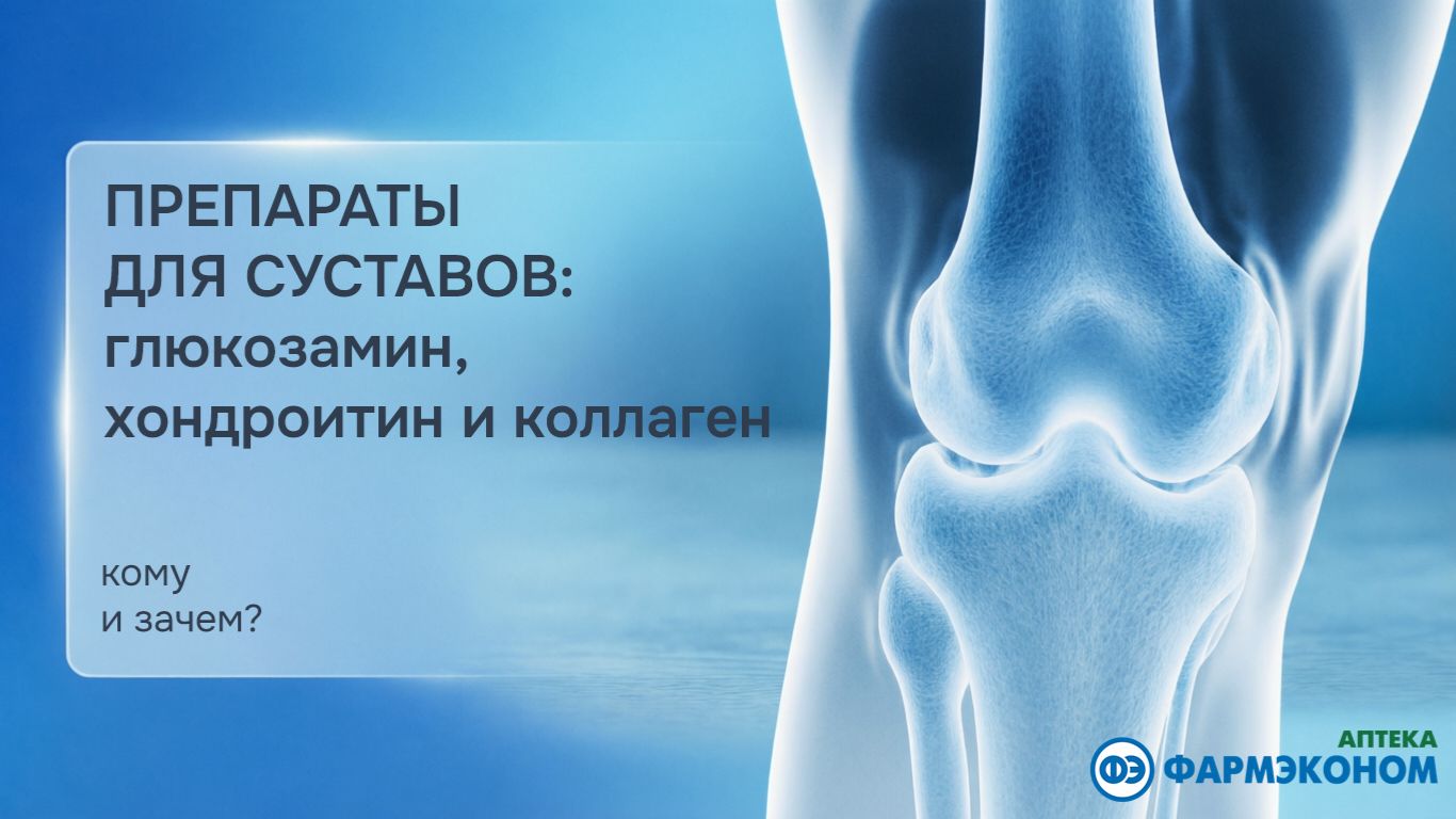 Препараты для суставов: глюкозамин, хондроитин, коллаген — кому и зачем?