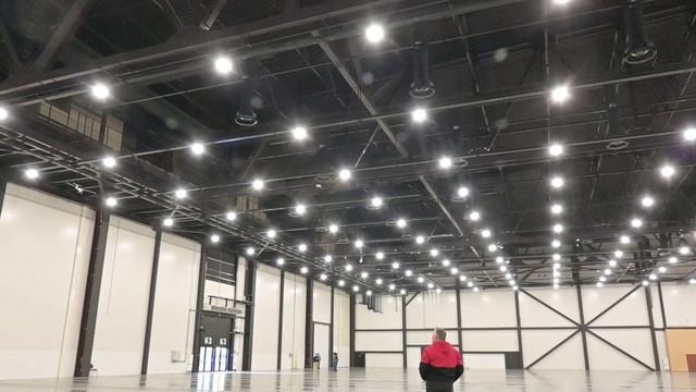 F4D резиномоторные свободнолетающие копии самолётов летают в павильоне Экспофорума.