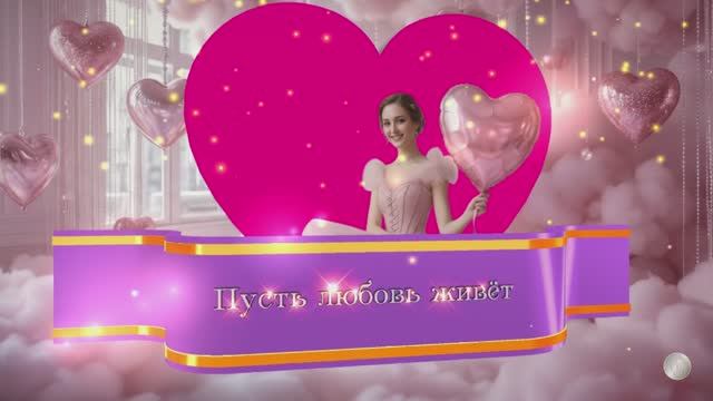 14 февраля День влюблённых Видеопоздравление