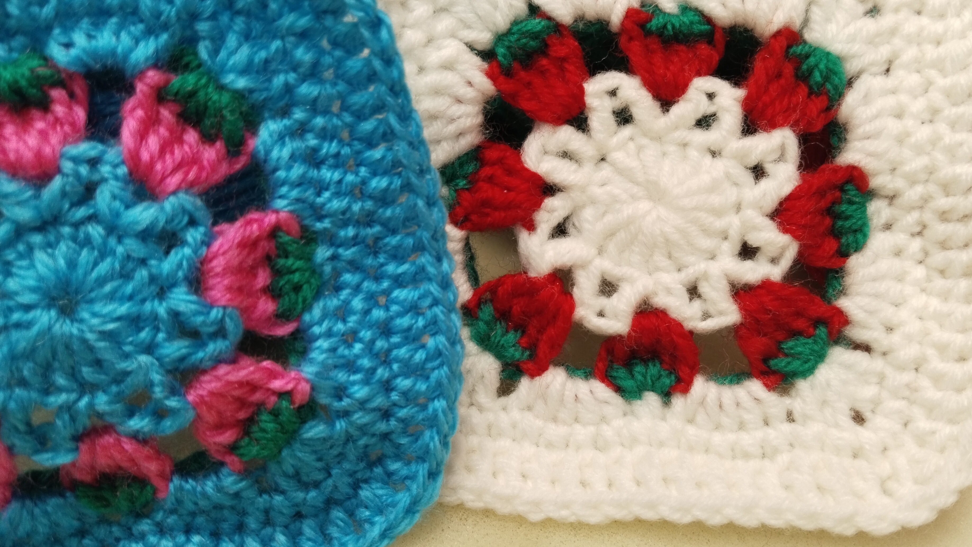 Ягодки в квадрате❄️ МК ❄️крючком