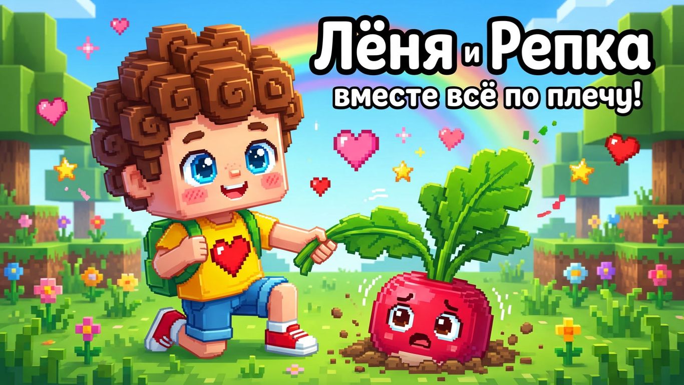 Лёня и Репка — вместе всё по плечу! | Добрый мультик из русской народной сказки