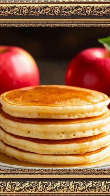 Яблочные оладьи на кефире