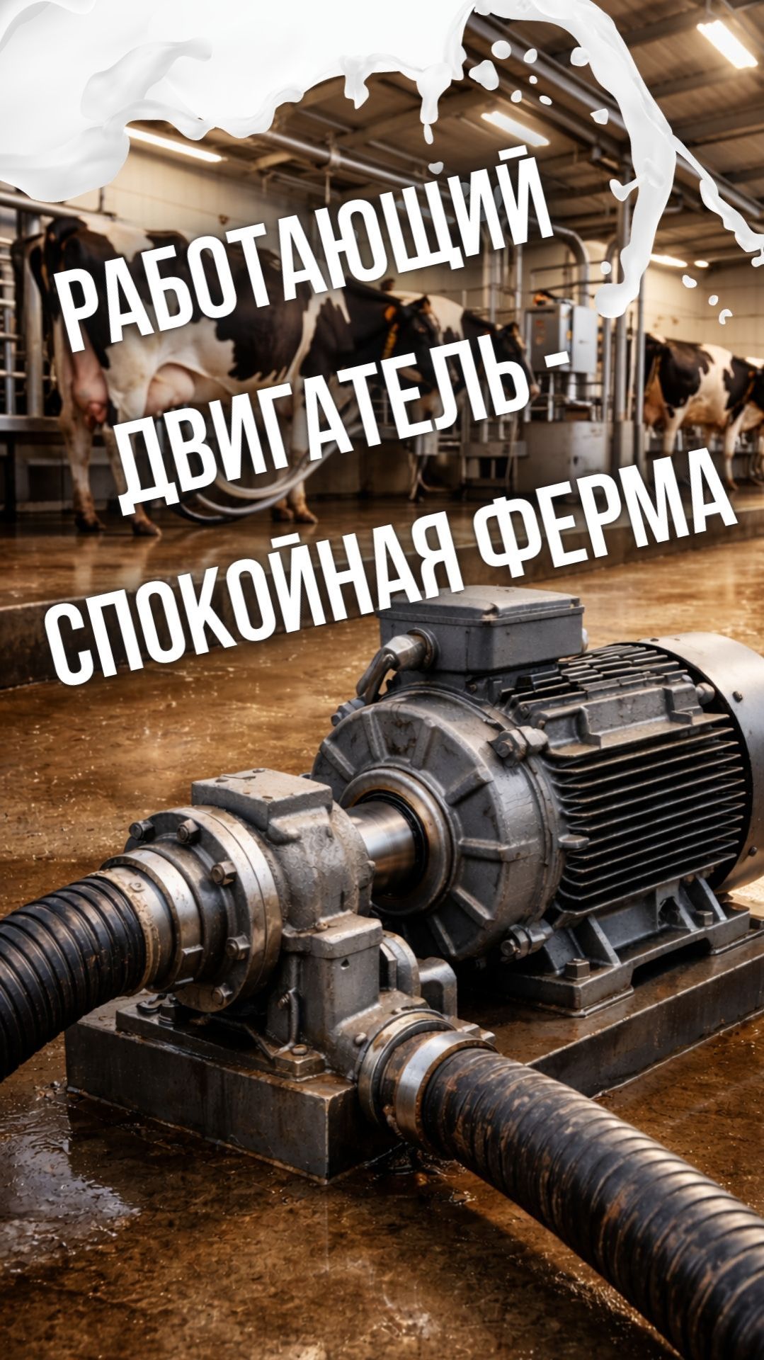 Молоко будет! 🐮⚡️ Привезли оживший мотор на ферму!