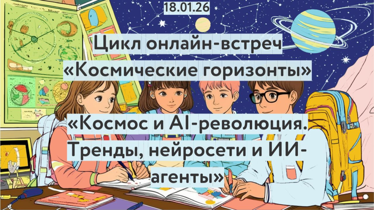 Цикл онлайн-встреч «Космические горизонты»: Космос и AI-революция. Тренды, нейросети и ИИ-агенты.
