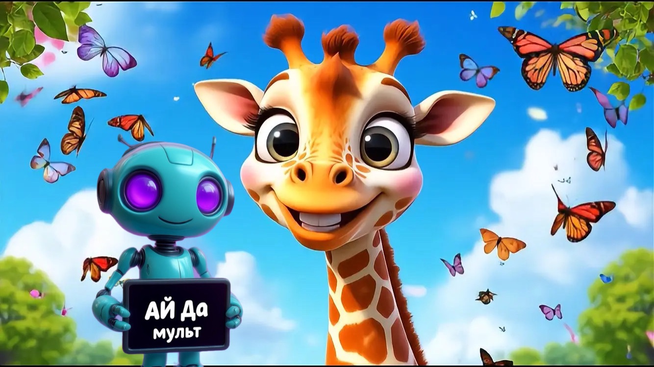 АЙ да мульт - Жираф. Детская песенка про жирафа