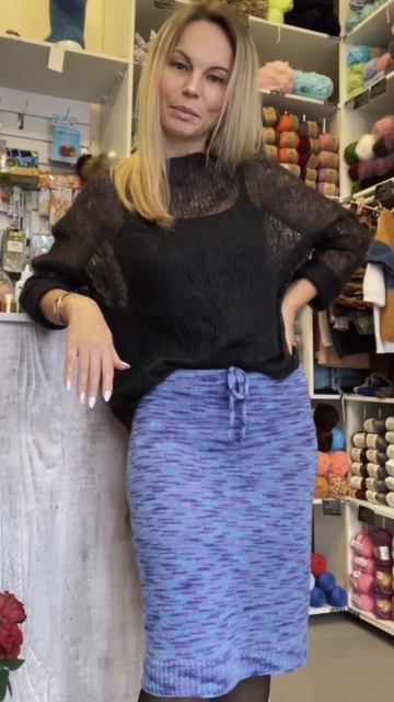 Обзор вязаной юбки