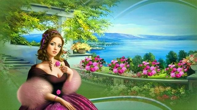 Дама машет рукой анимация