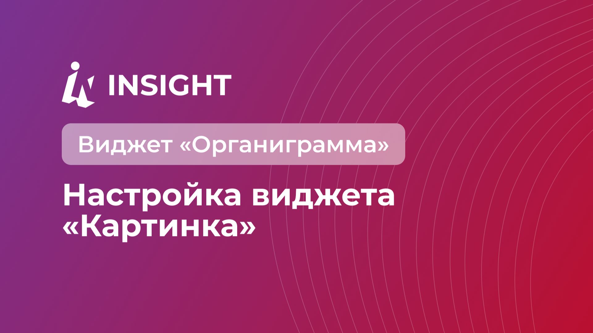 Виджет «Органиграмма. Настройка виджета «Картинка»