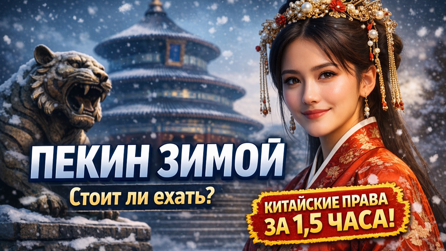 Пекин зимой: стоит ли ехать? И китайские права за 1,5 часа