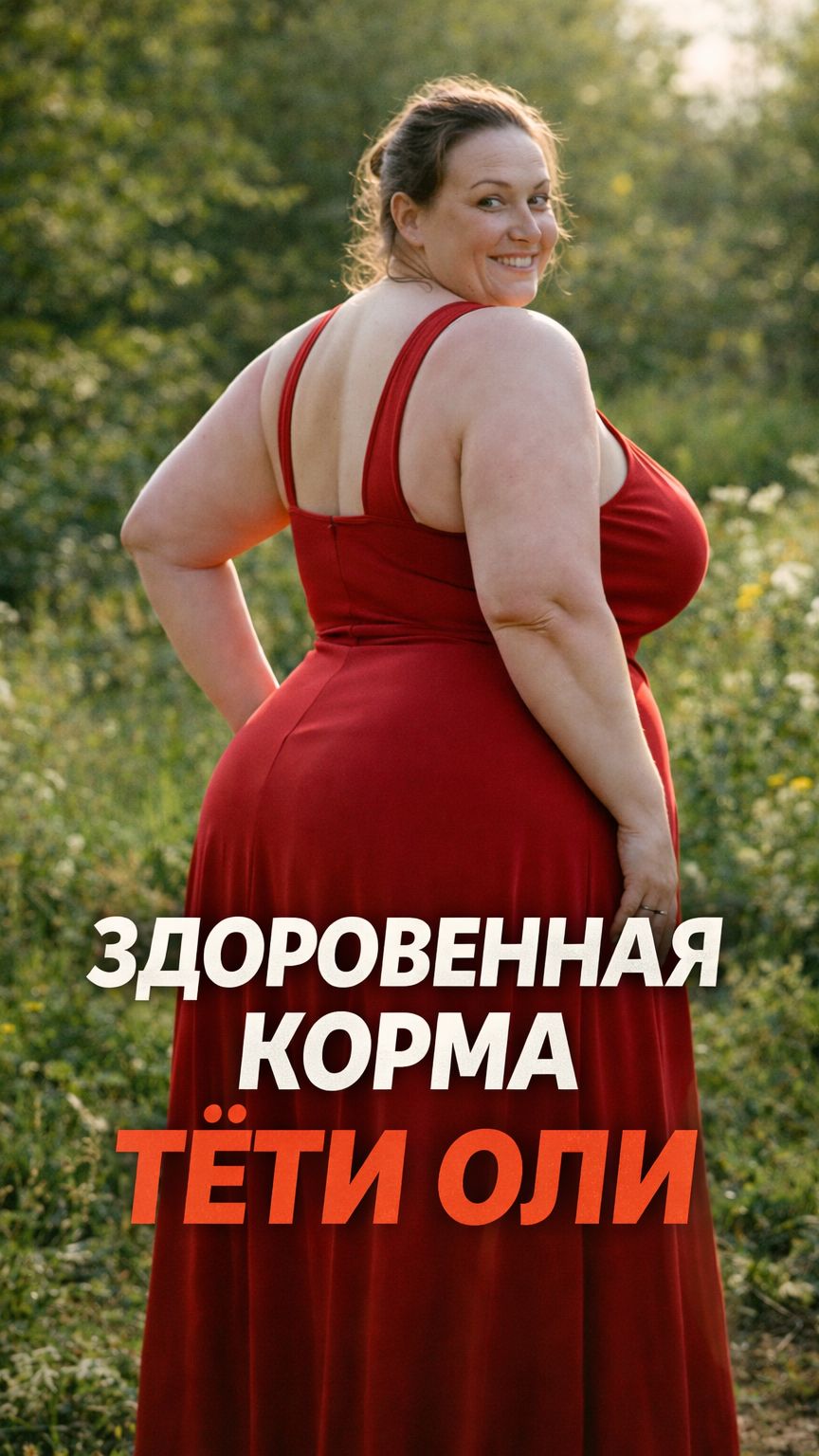 Здоровенная корма тети Оли