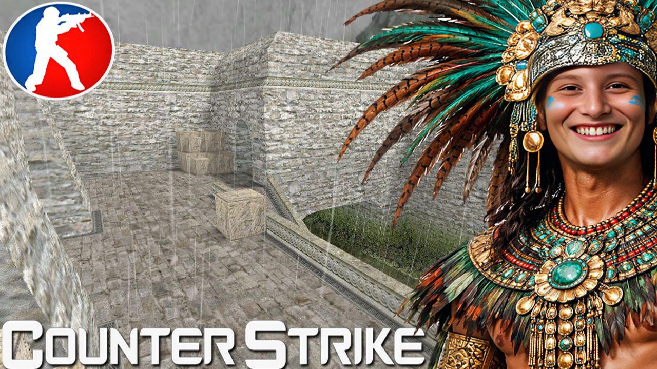 ОООО,ДА!Я ПОМНЮ ЭТУ КАРТУ:) АЦТЕКИ НА МЕСТЕ! DE_AZTEC CS 1.6! КОНТР-СТРАЙК 1.6! КС 1.6!COUNTER-STRIK