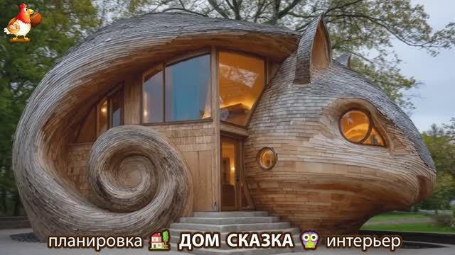 Сказочный дом мечты зимой – 3D идея для вдохновения с планировкой и интерьером 🏡🏚️🏠 вариант (39)