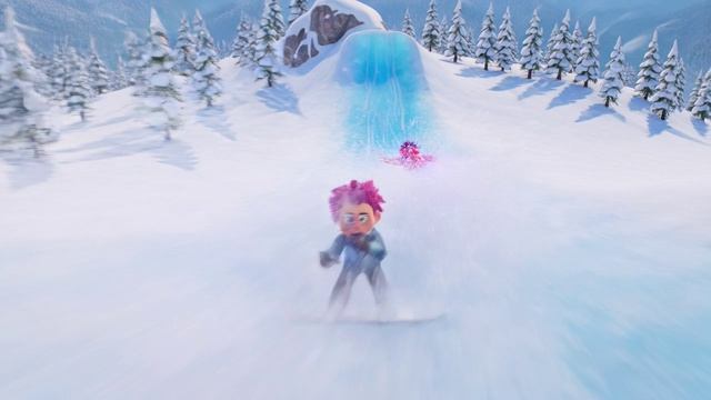 "Когда обычный сноуборд — это слишком медленно! 🏂🚀"