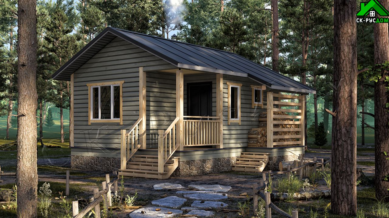Проект небольшой бани